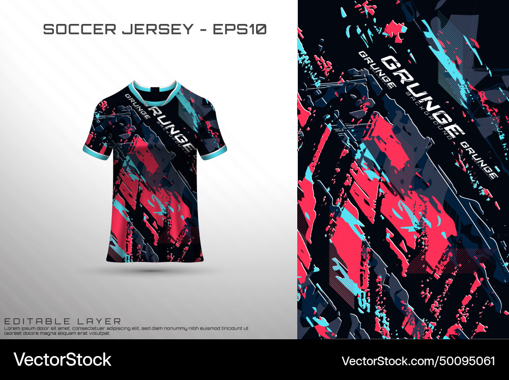 Sports jersey design Royalty Free Vector Image