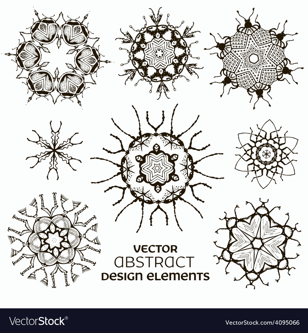 Abstract design elements set Royalty Free Vector Image Abstract design elements set Royalty Free Vector Image