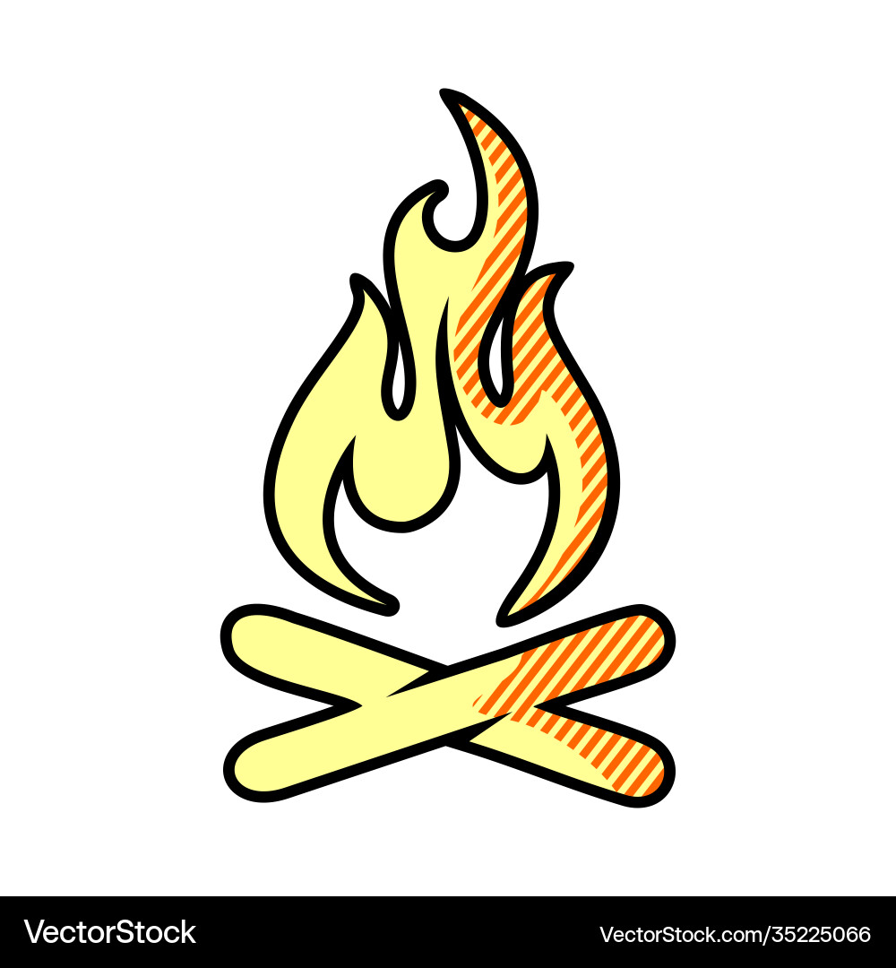 Bonfire bonfire icon bonfire bonfire icon Vector Image