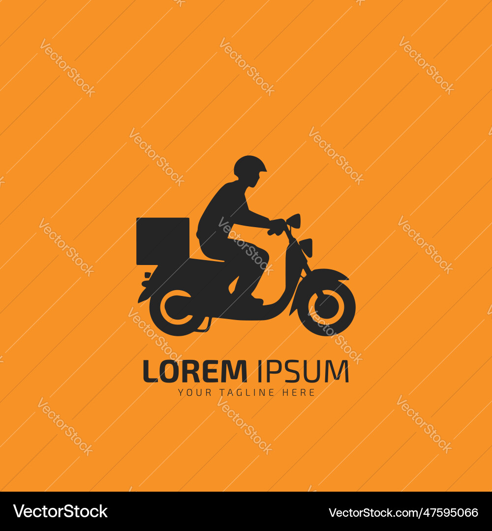 Delivery by bike icon simple element Royalty Free Vector