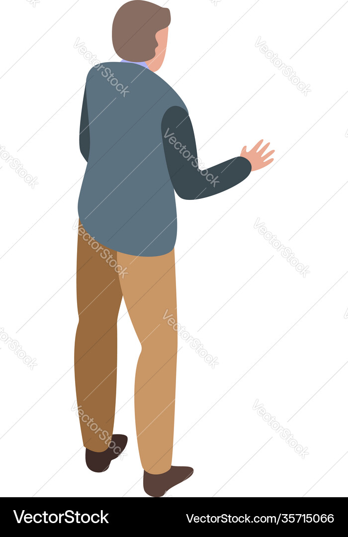 Event coordinator icon isometric style Royalty Free Vector