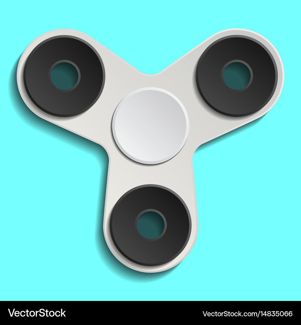 Hand spinner fidget toy for increased focus Vector Image
