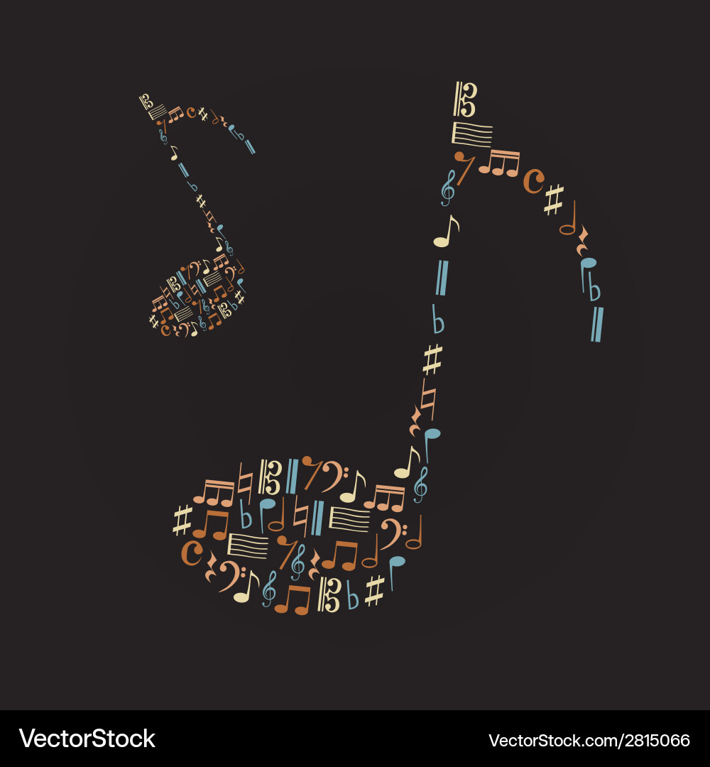 Music note icons like big eps10 Royalty Free Vector Image