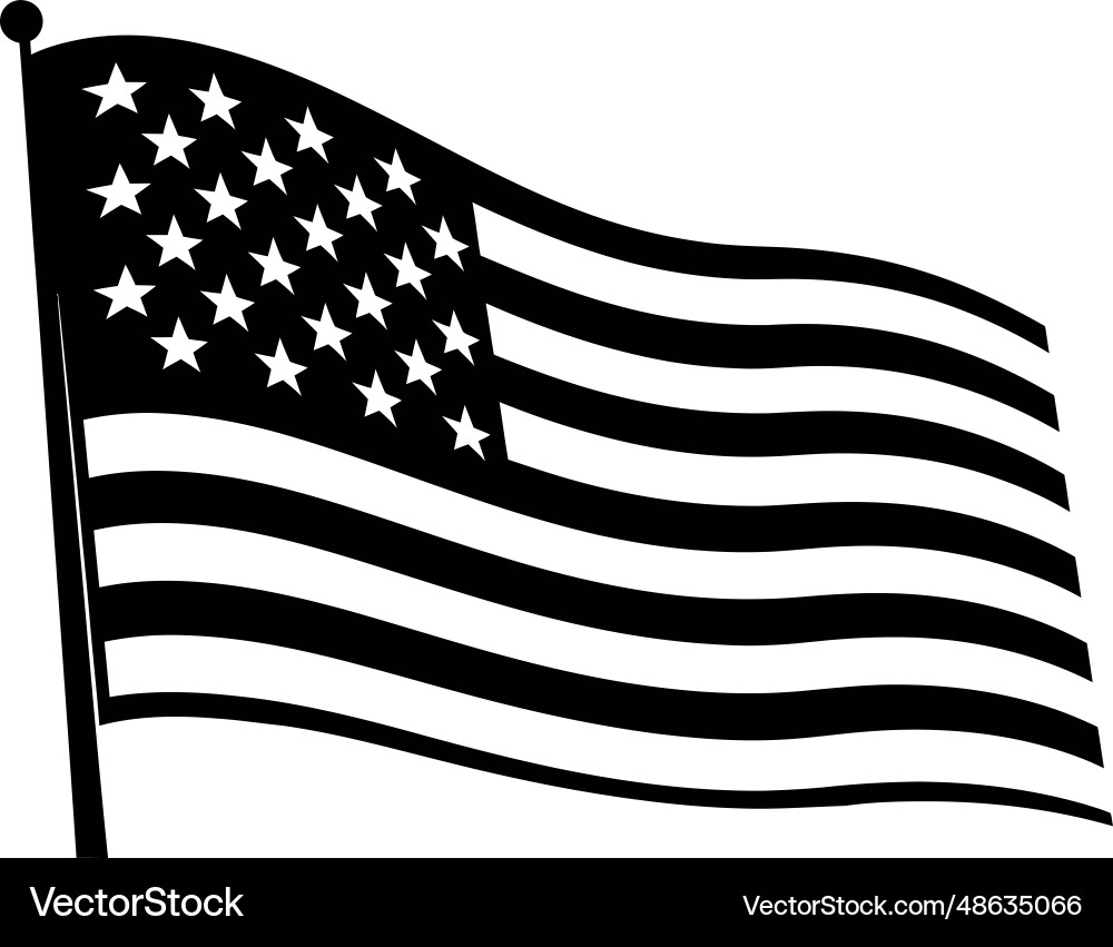 Old glory in form Royalty Free Vector Image - VectorStock