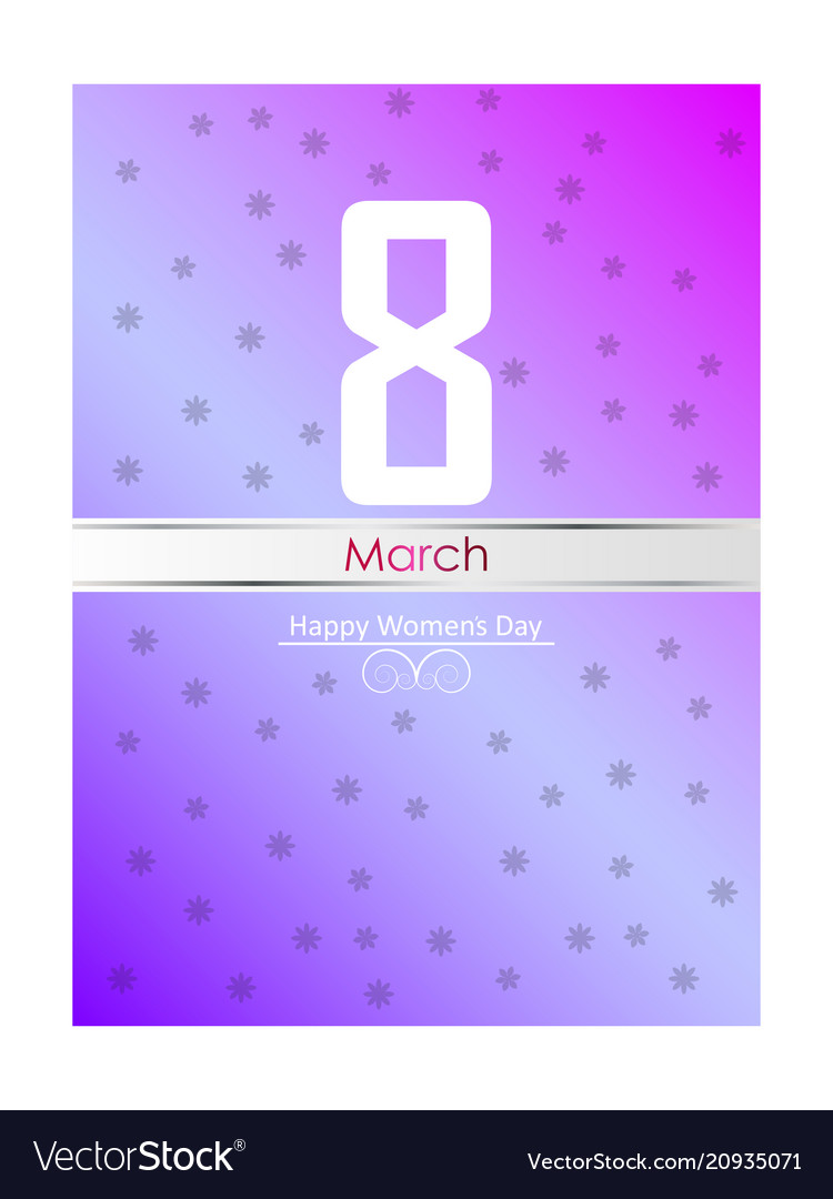 8 march international womens day march Royalty Free Vector