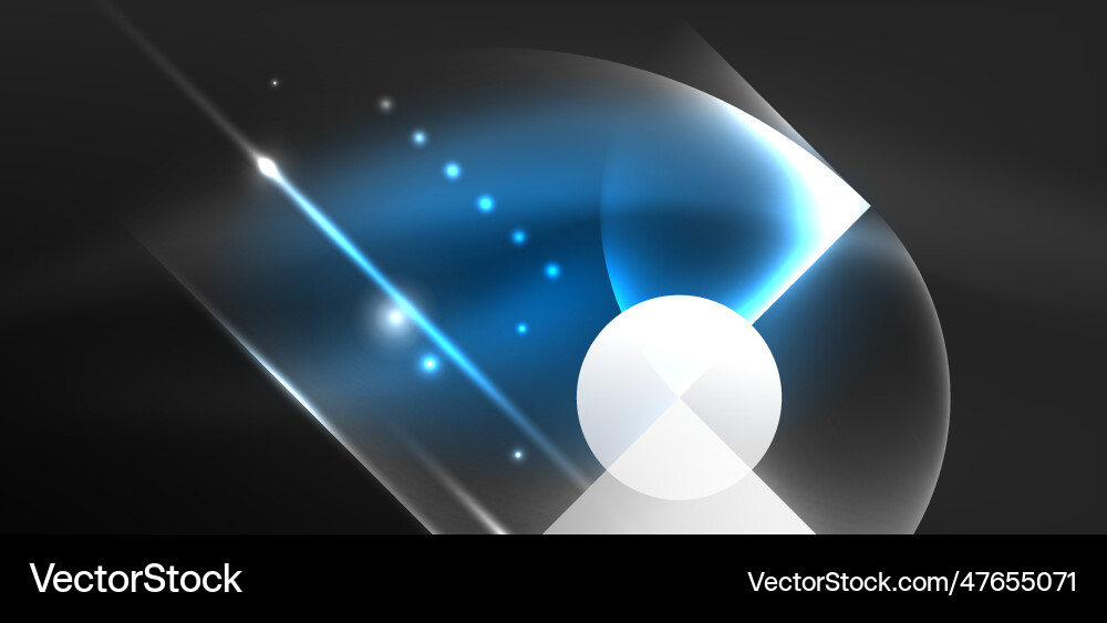 Abstract background blue shiny glowing neon color Vector Image