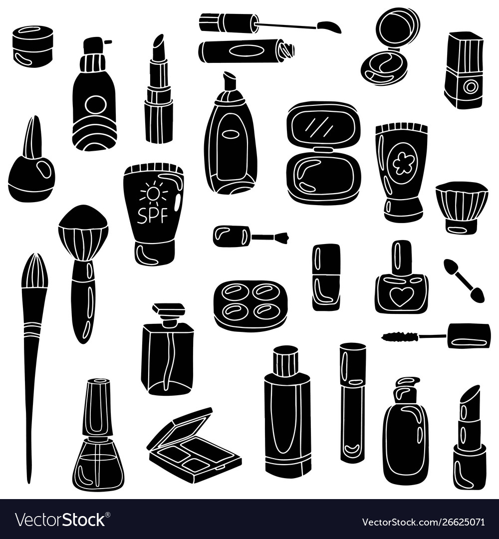 Cosmetic elements Royalty Free Vector Image - VectorStock