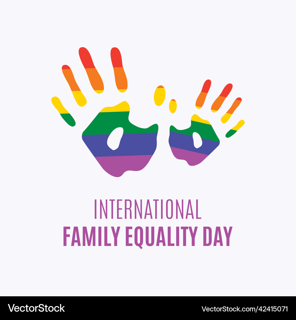 International family equality day Royalty Free Vector Image