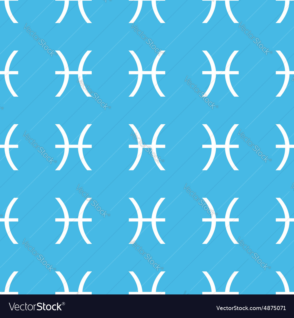 Pisces straight pattern Royalty Free Vector Image
