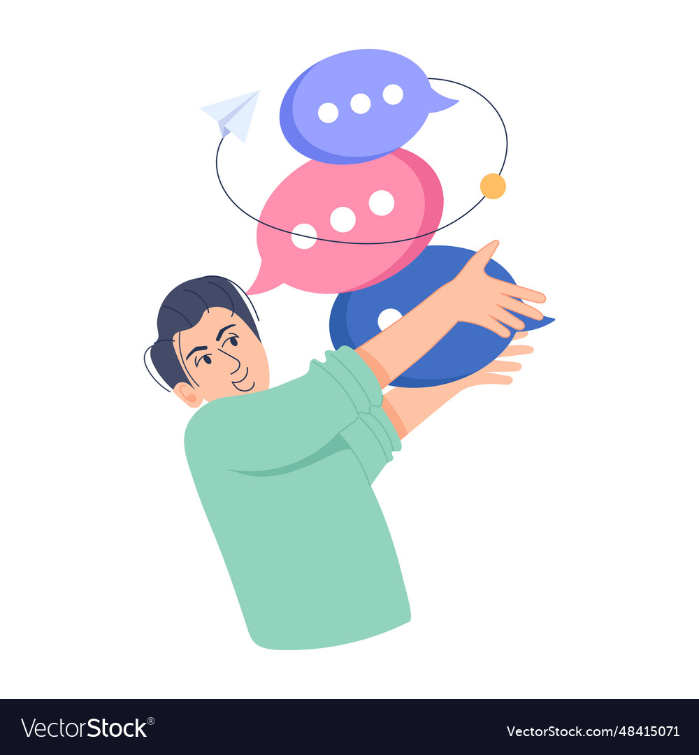 Send messages Royalty Free Vector Image - VectorStock