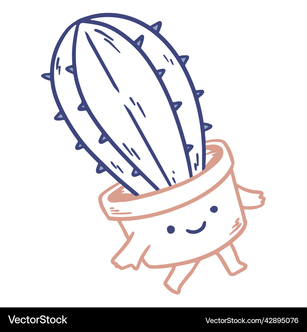 Happy cactus filled cute high quality Royalty Free Vector