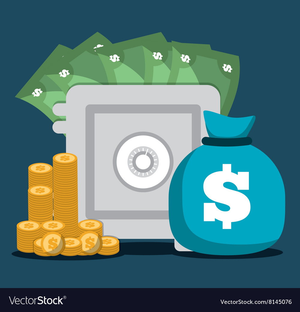 Money savings icon design Royalty Free Vector Image