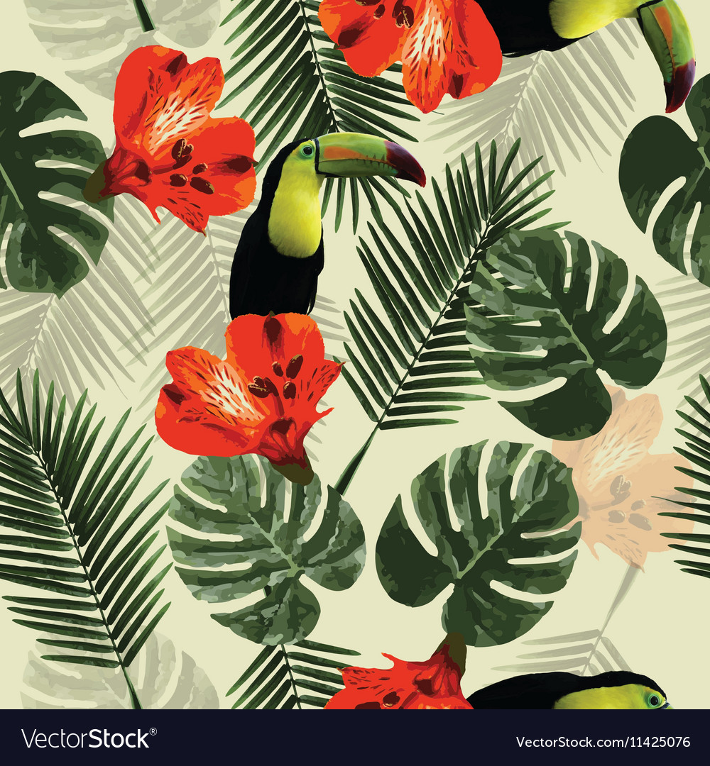 Tropical pattern Royalty Free Vector Image - VectorStock