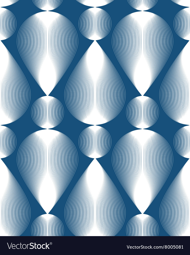 Continuous pattern with graphic lines decorative Vector Image