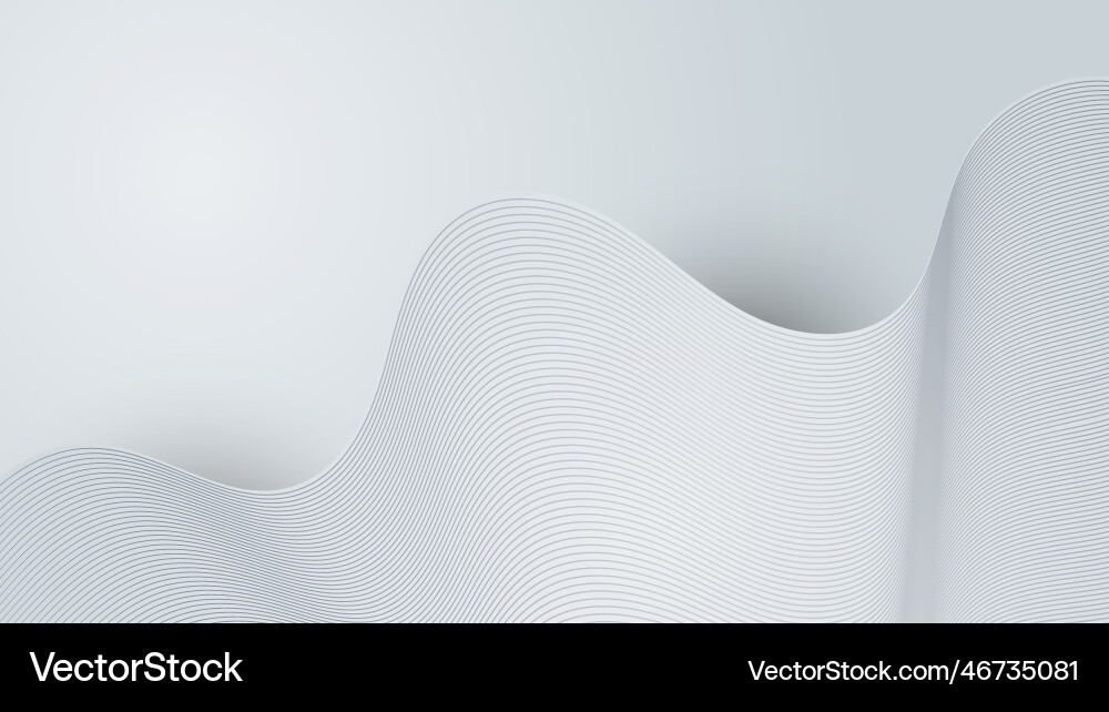 Grey white abstract background paper shine Vector Image