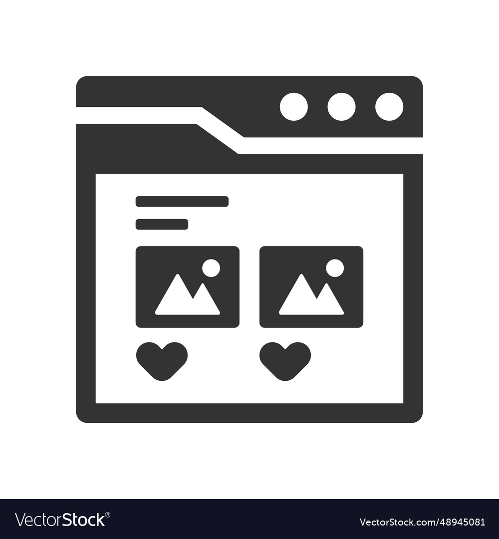 Image post interface icon Royalty Free Vector Image