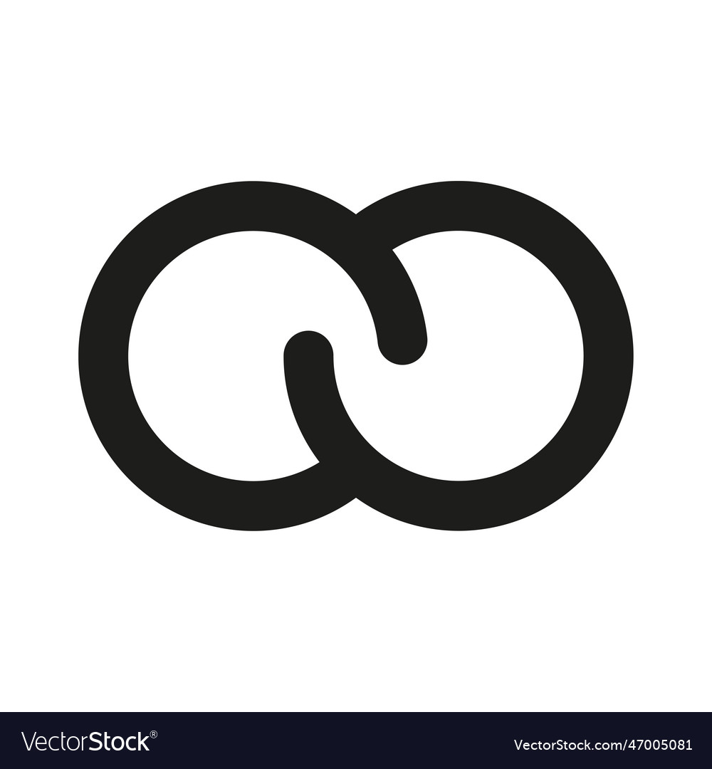 Interlace interconnected intersecting circles Vector Image