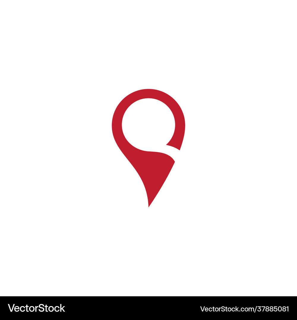 Location point sign and symbol Royalty Free Vector Image