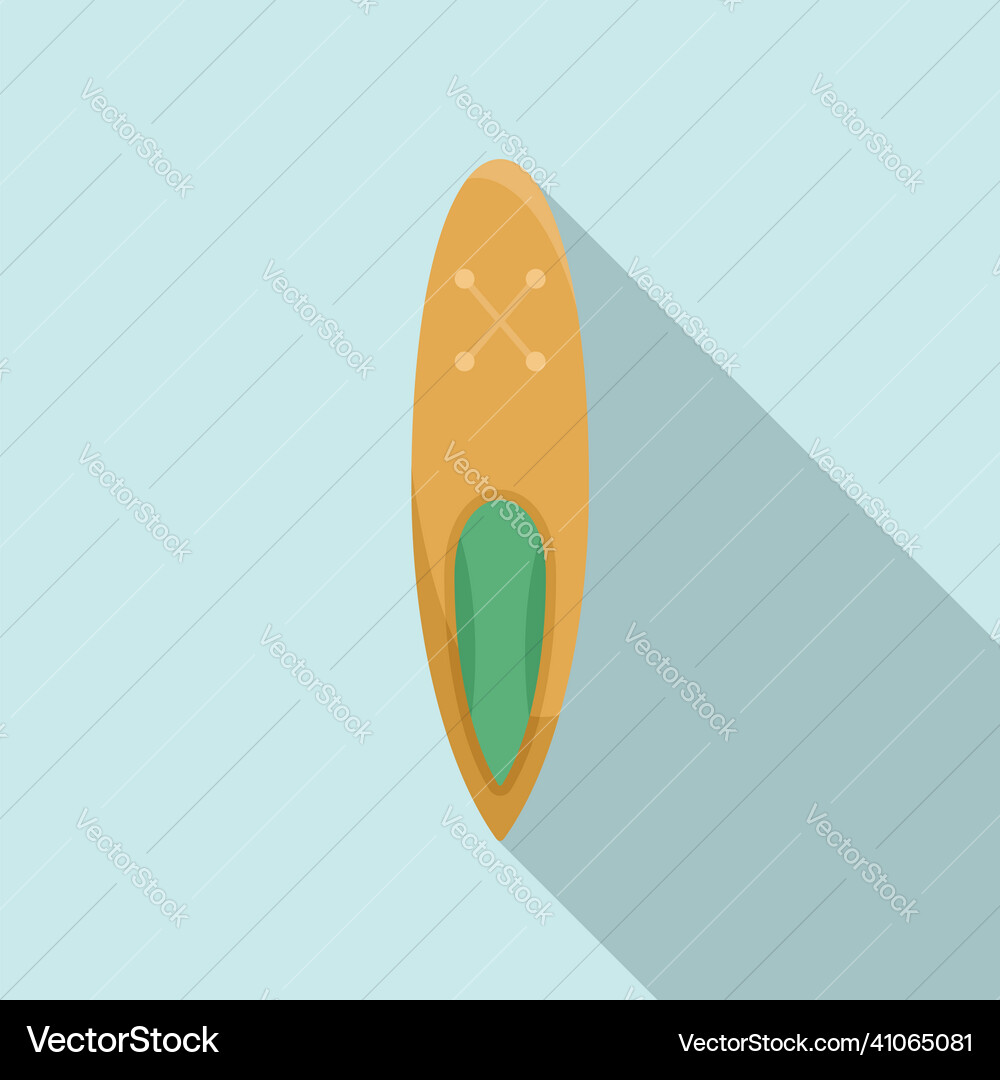 Sport sup board icon flat surf stand Royalty Free Vector