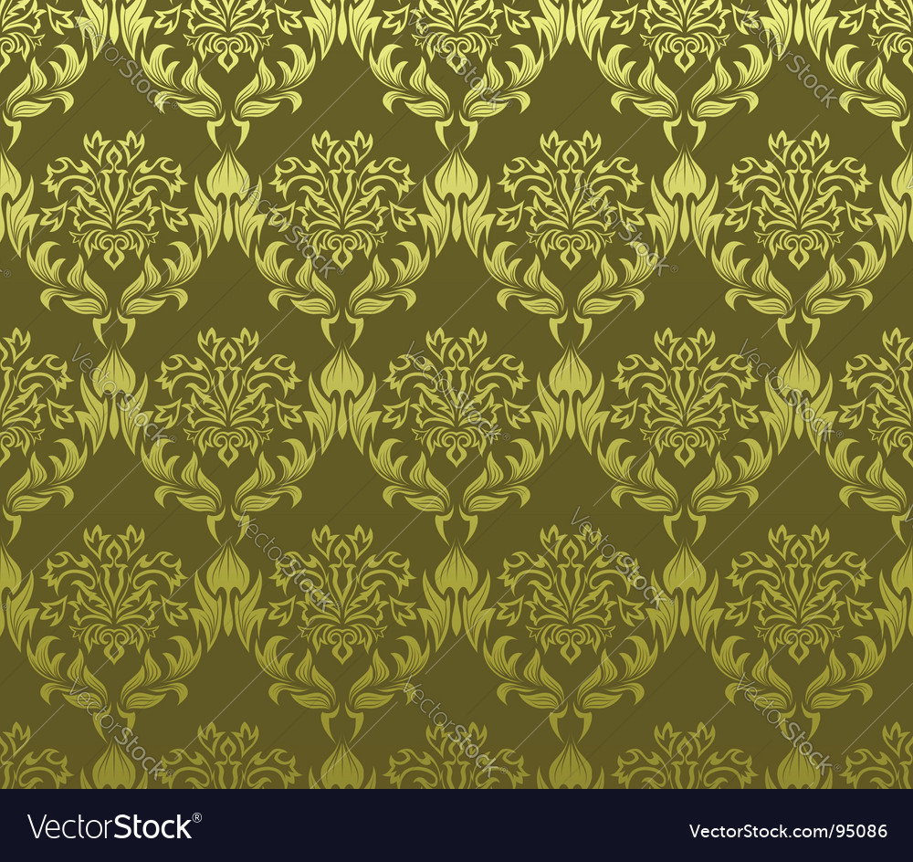 Damask pattern Royalty Free Vector Image - VectorStock