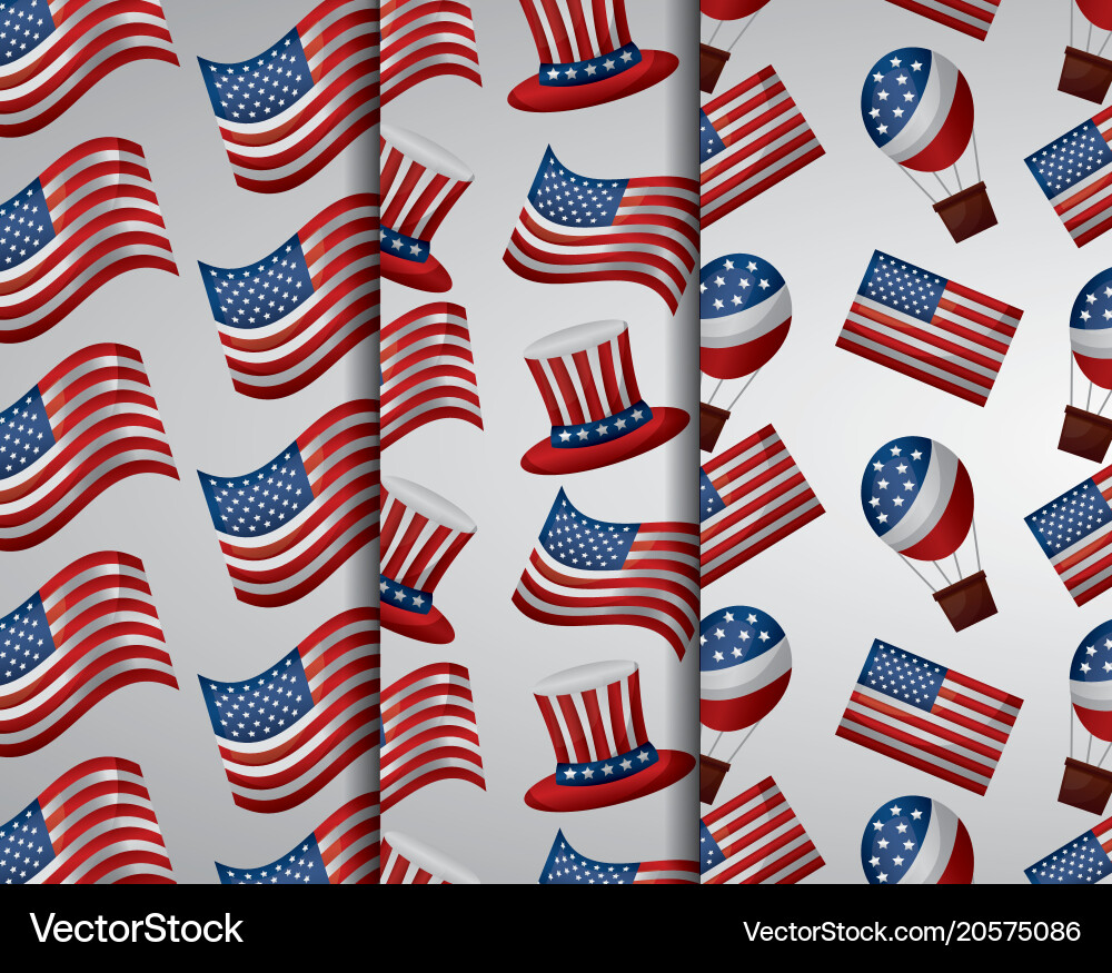 Happy independence day american Royalty Free Vector Image