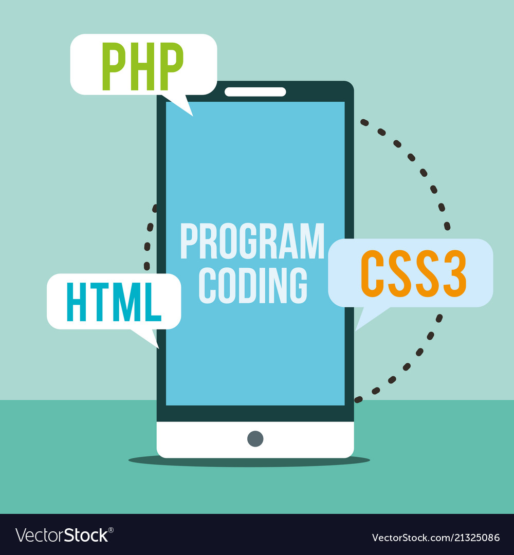 Program coding website Royalty Free Vector Image