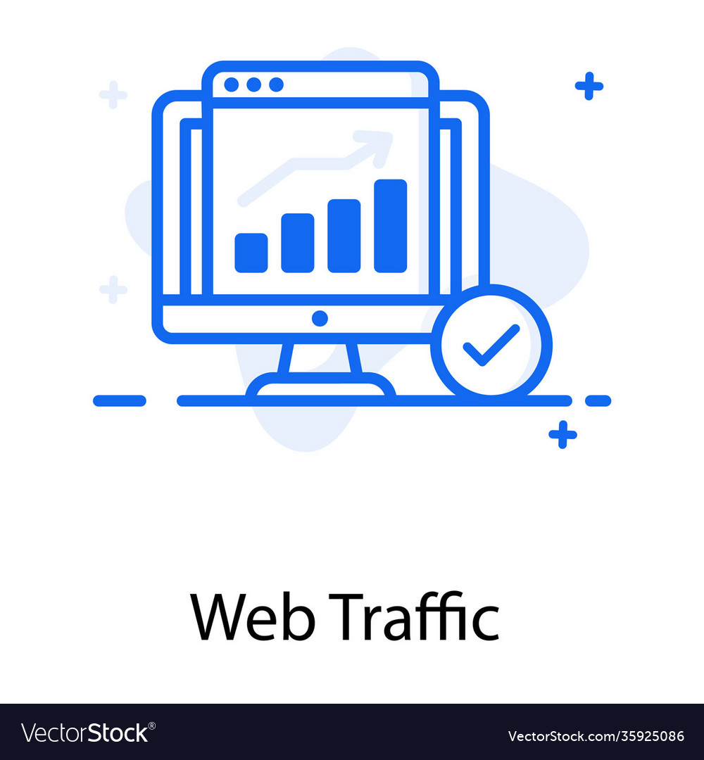 Web traffic Royalty Free Vector Image - VectorStock