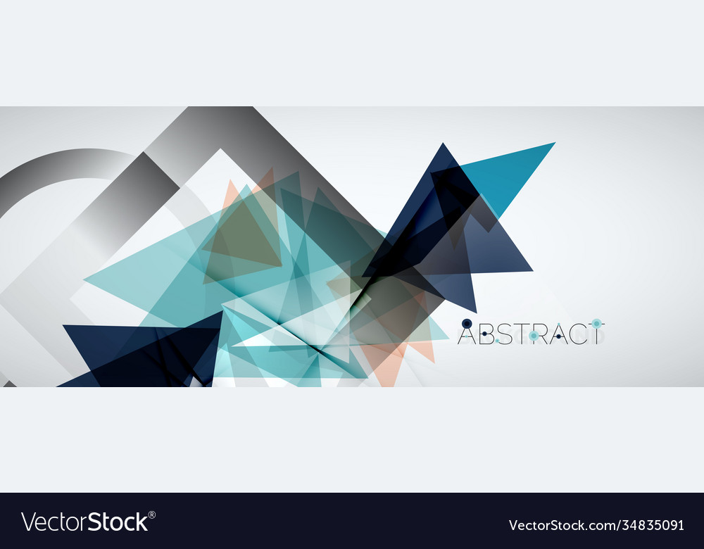 Geometric abstract background color triangle Vector Image