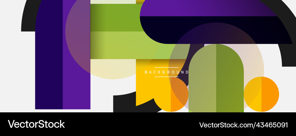 Round geometric shapes lines and circles Vector Image