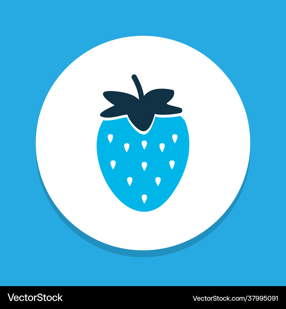 Strawberries icon colored symbol premium quality Vector Image