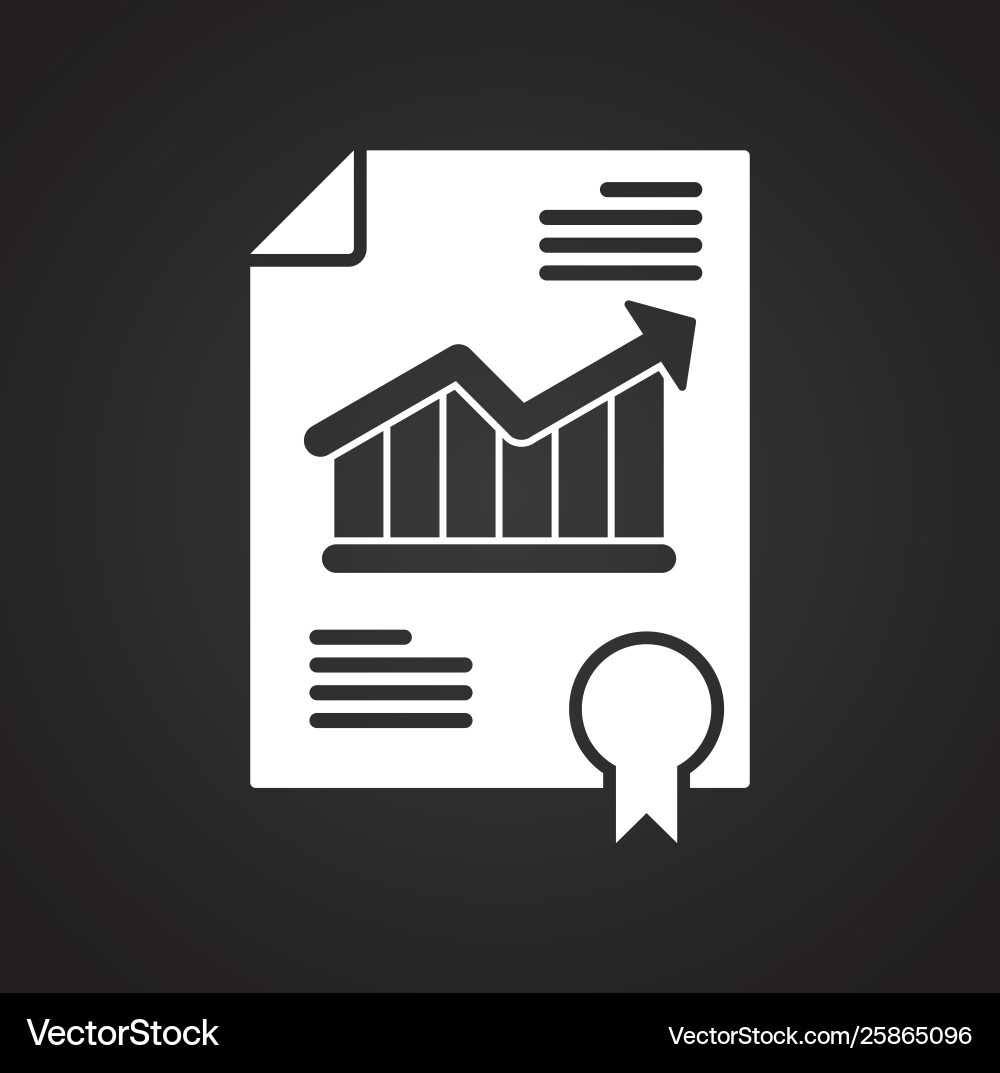 Business related icon on background for graphic Vector Image
