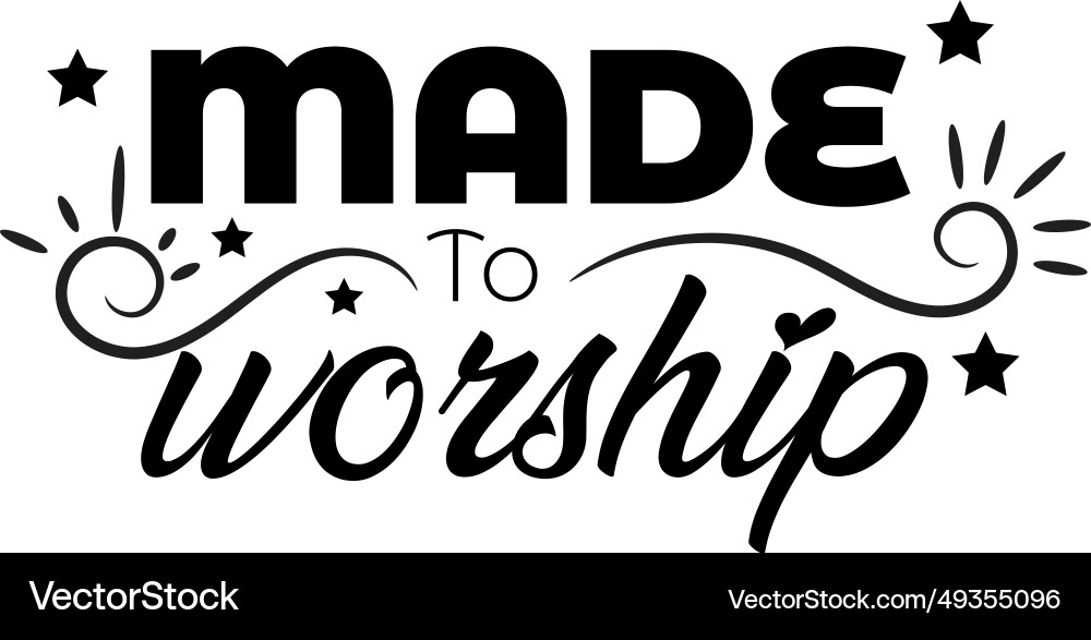 Christian faith typography for print Royalty Free Vector