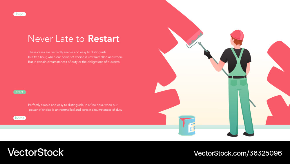 Decorator job interior decor renovation service Vector Image