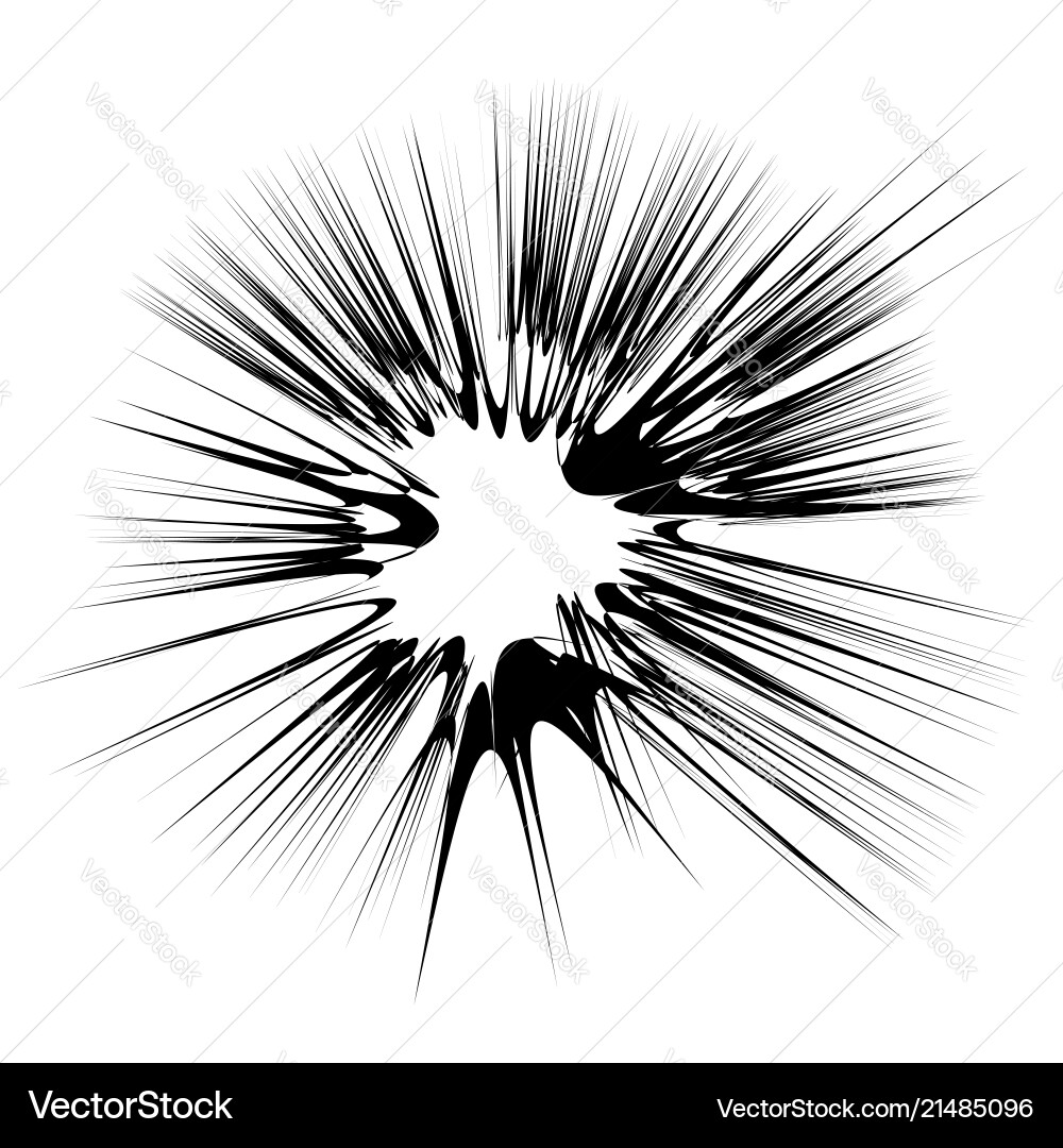 Explode flash cartoon explosion star burst Vector Image