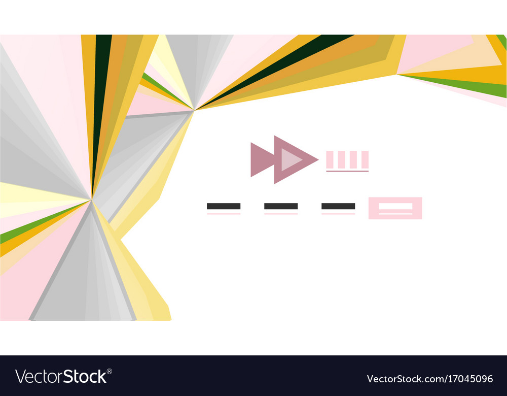 Modern triangle presentation template Royalty Free Vector