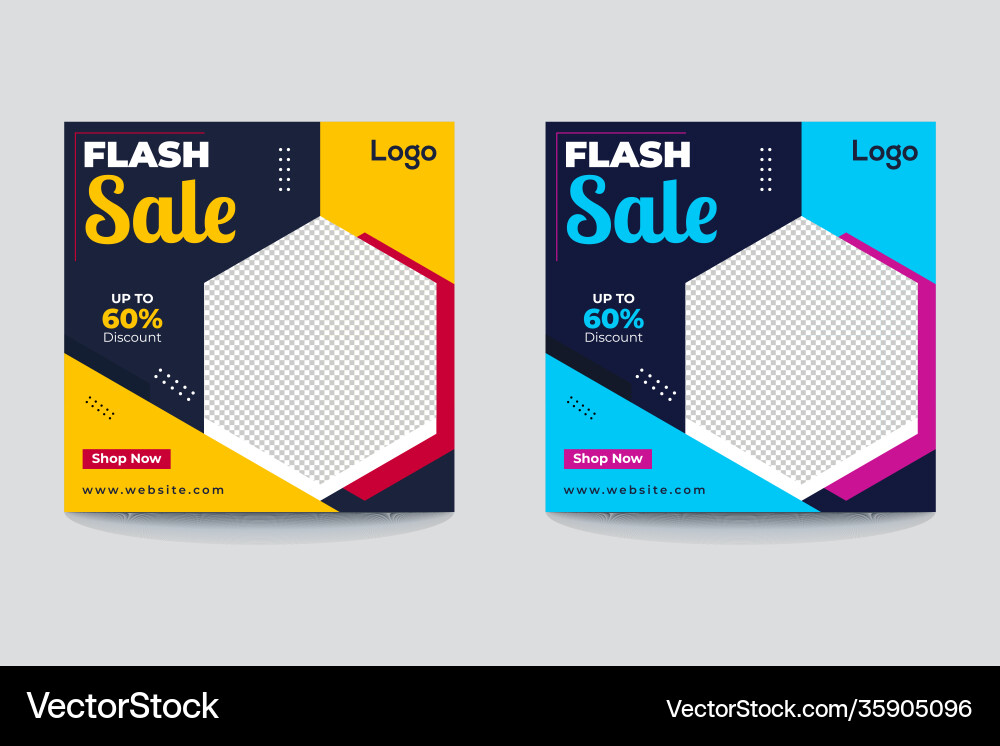 Social media sale post Royalty Free Vector Image