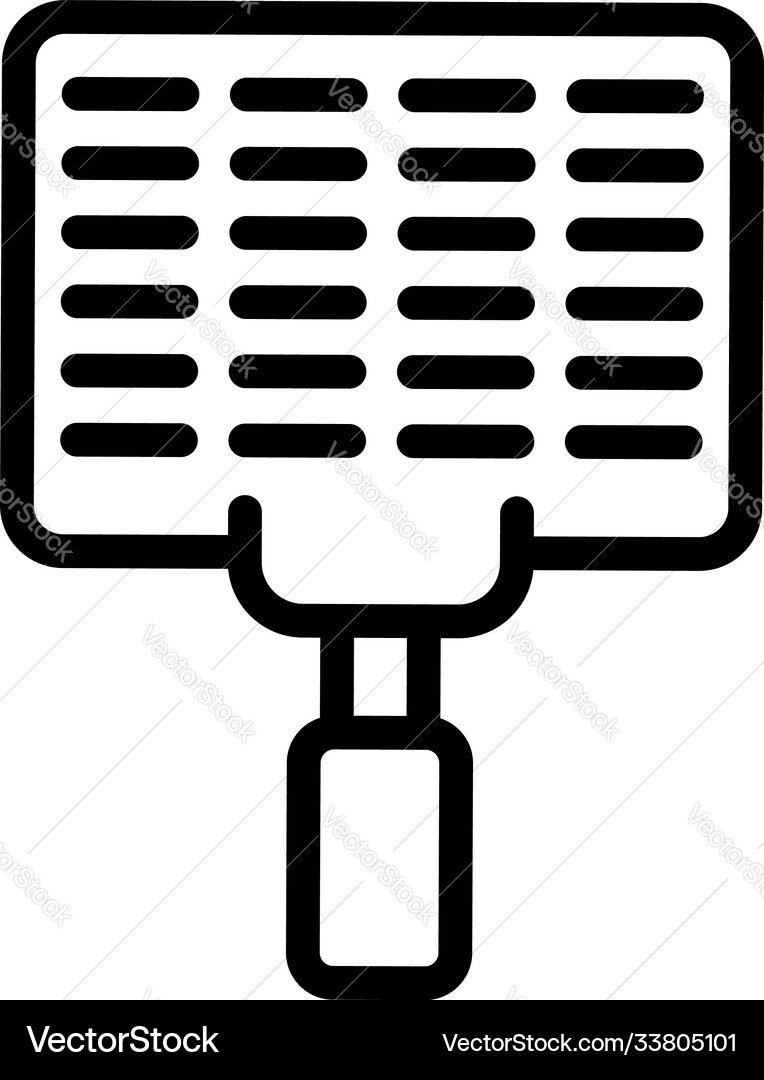 Basket deep fryer icon outline style Royalty Free Vector