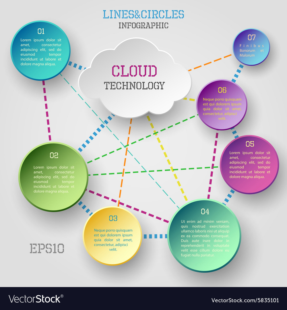 Cloud infographic Royalty Free Vector Image - VectorStock