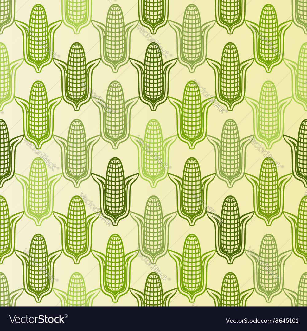 Corn seamless pattern Royalty Free Vector Image