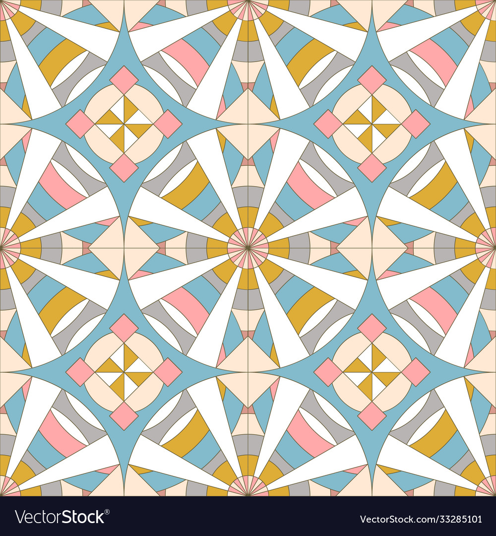 Geometric radial grid based pattern-pink Vector Image