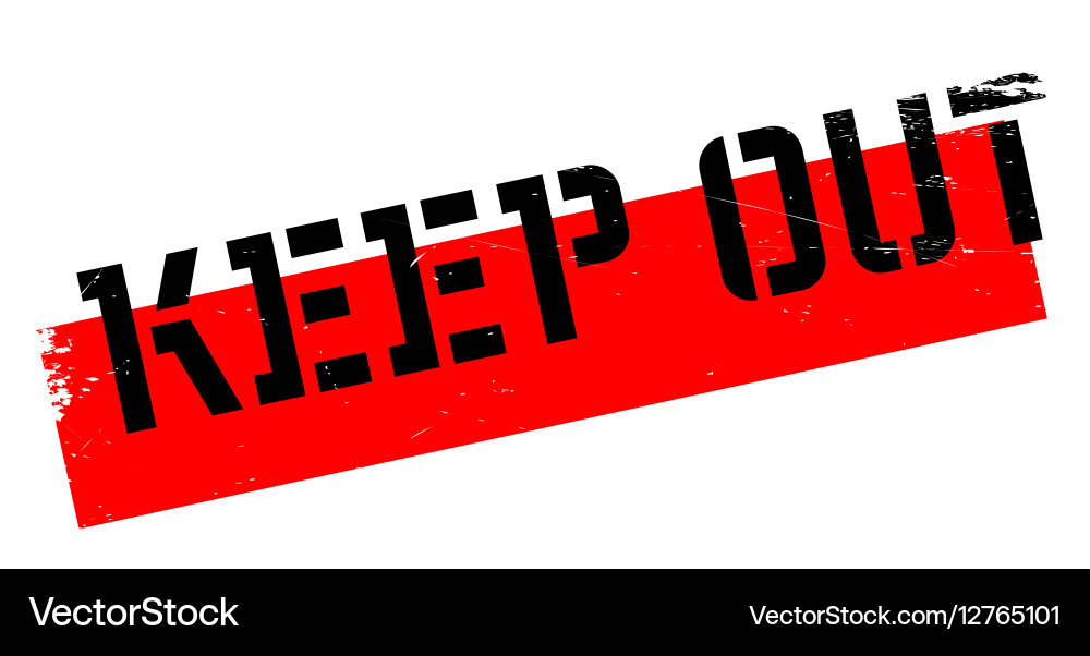 Keep out rubber stamp Royalty Free Vector Image
