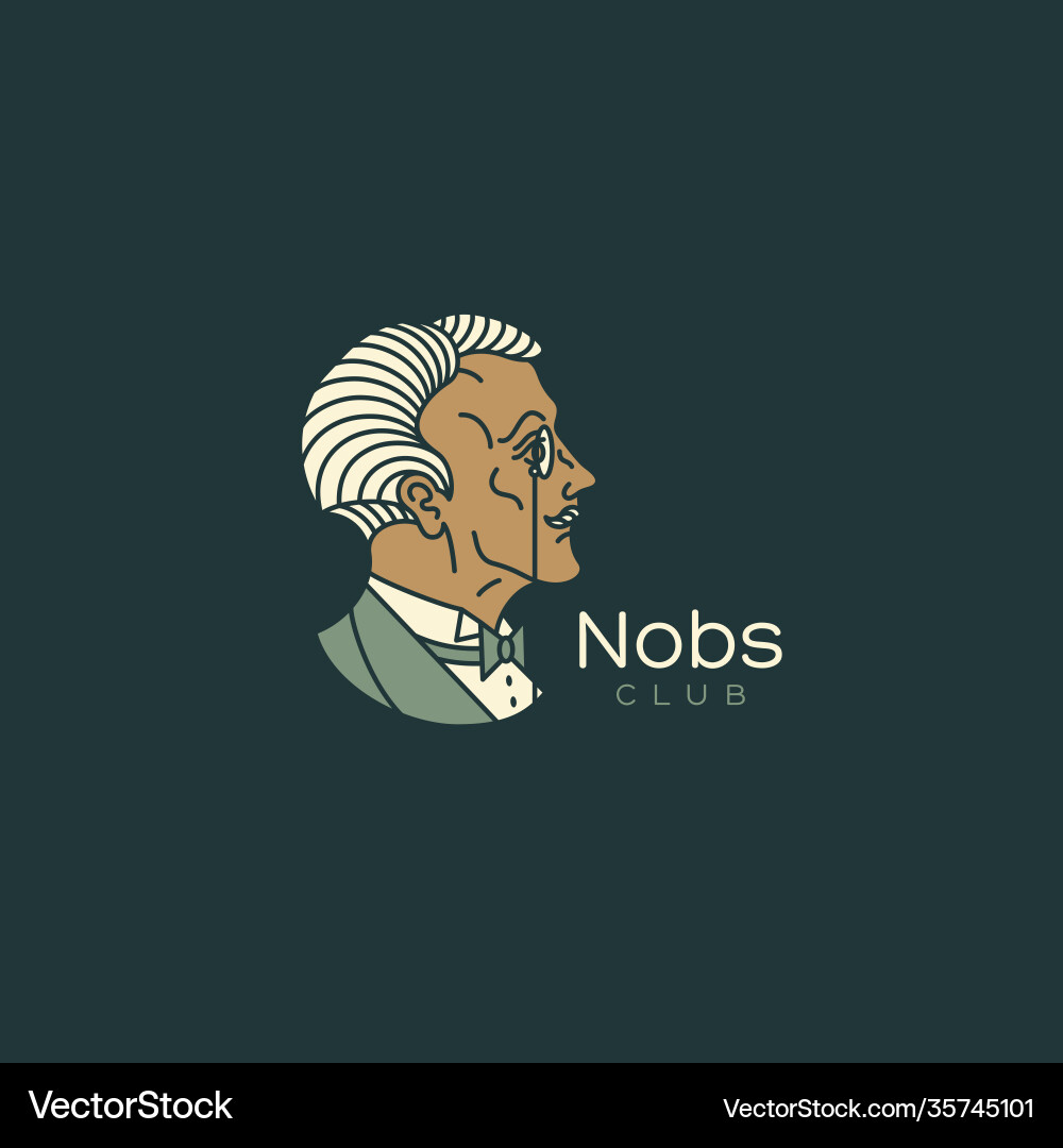 Nobleman logo Royalty Free Vector Image - VectorStock