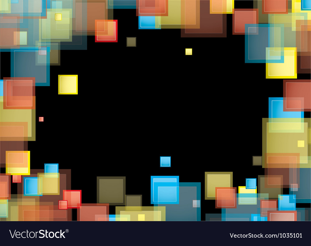 Square rainbow frame Royalty Free Vector Image