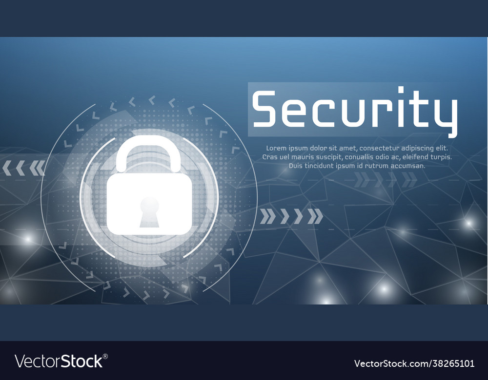 Web security technology Royalty Free Vector Image