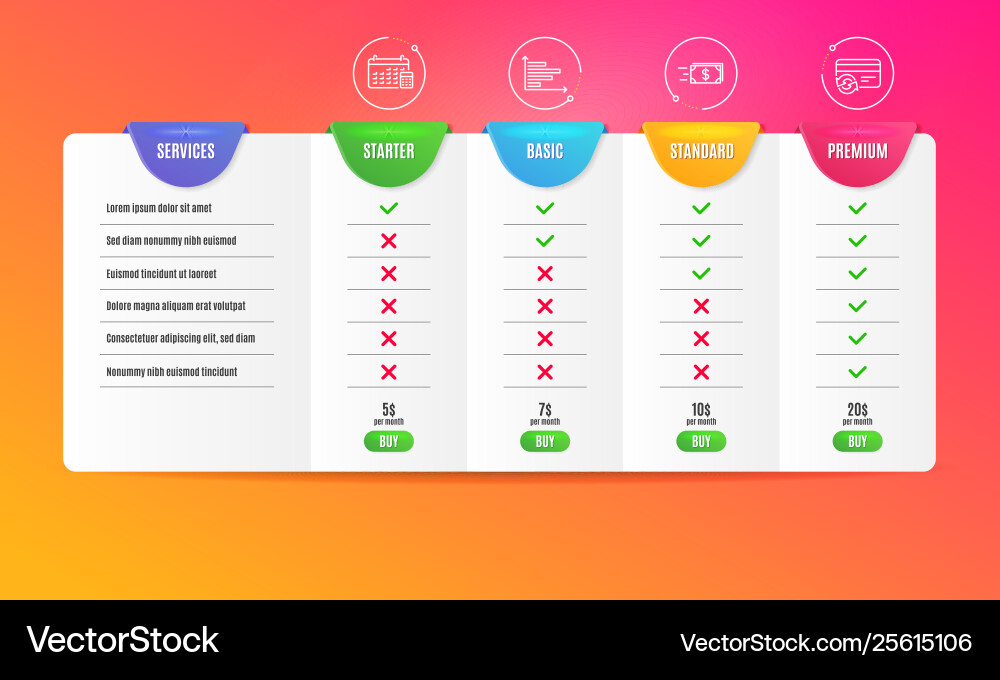Calendar horizontal chart and money transfer Vector Image