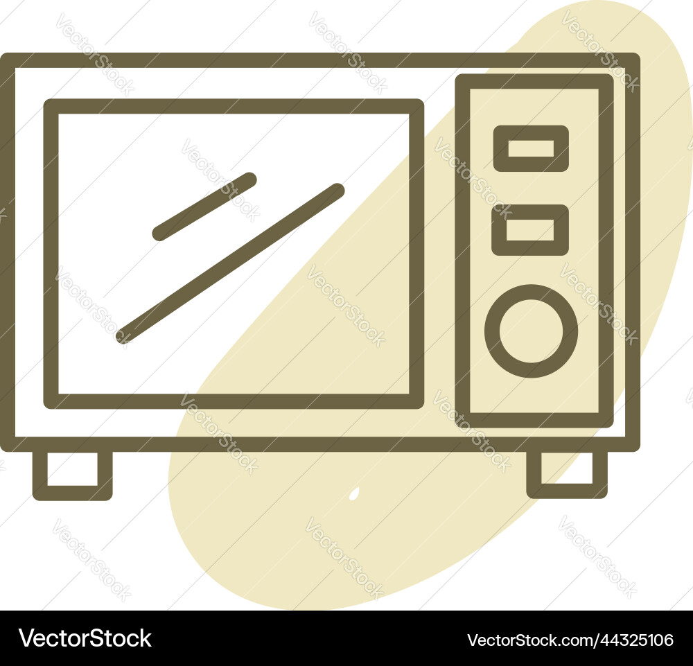 White microwave on a background Royalty Free Vector Image