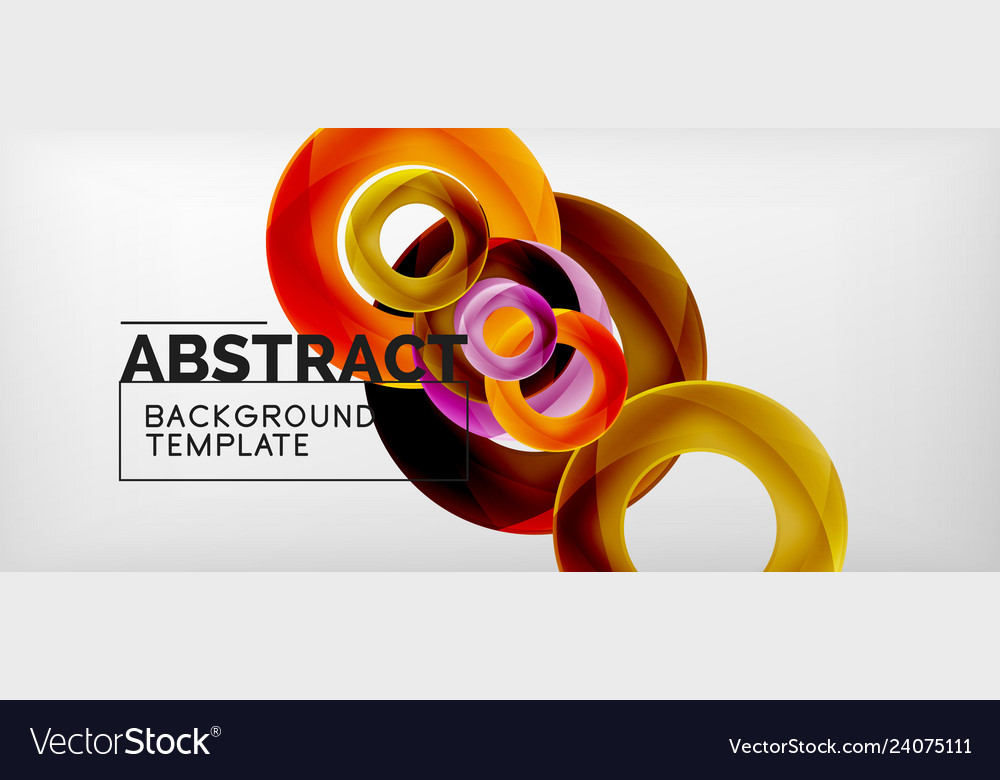 Circles abstract background Royalty Free Vector Image