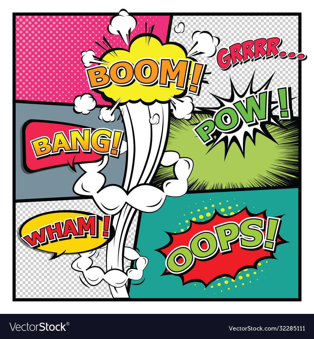 Comic template eps 10 Royalty Free Vector Image