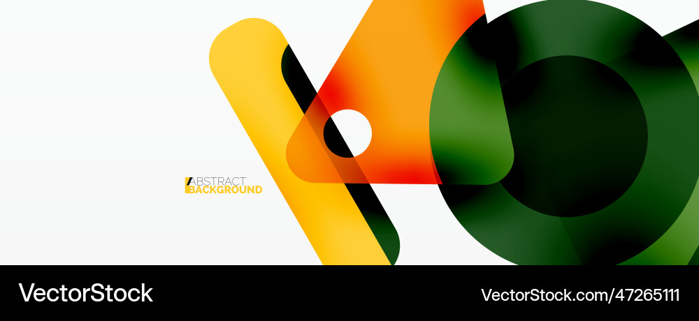 Line triangle square and circle primitive Vector Image
