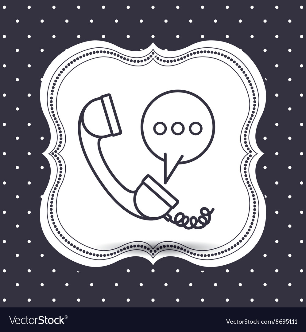 Message in speech bubble design Royalty Free Vector Image